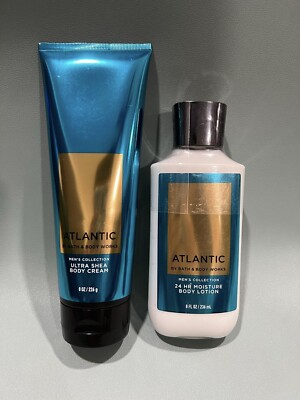 *New* MEN'S ~ ATLANTIC ~ 2PC GIFT SET ~ Bath & Body Works ~ FREE SHIP ...