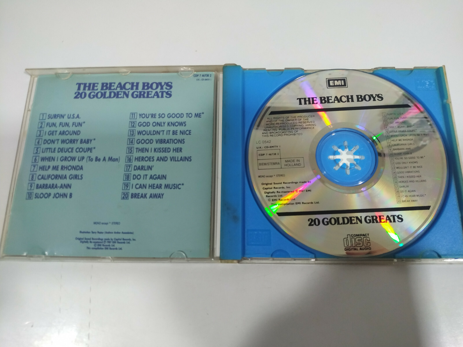The Beach Boys 20 Golden Greats 1997 EMI - CD | eBay