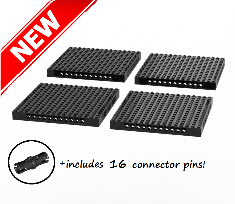 Genuine LEGO Technic Brick 16x16 #65803 3673 (4 Bricks w/16 pins) | eBay