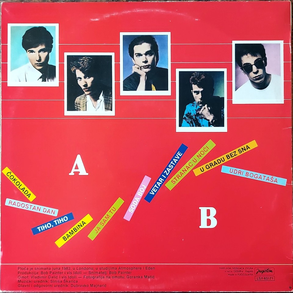 IDOLI COKOLADA ULTRA RARE 1 st Press YUGO PUNK NEW WAVE EX LP Pankrti ...
