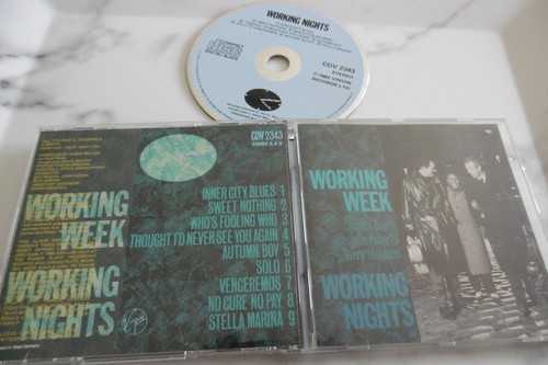 Travail Semaine Working Nights No Barre Code Virgin Bleu Face CD Album ...