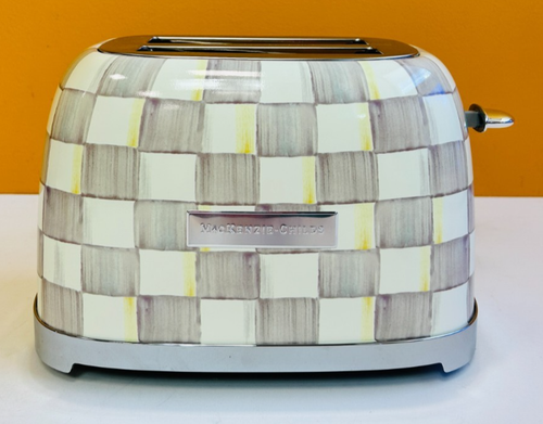 MacKenzie-Childs 37601-540 Sterling Check 2-Slice Toaster, Stainless ...