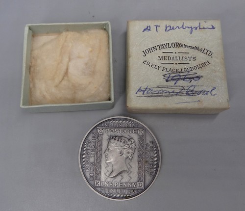Fabulous Solid Silver One Penny Stamp Medal - Kingston Upon Thames 1960 ...