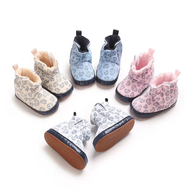 Aby Fleece Booties Newborn Warm Slippers Cozy Winter Boots Sock Shoes ...