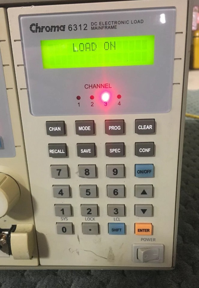 Chroma 63103 DC Electronic Load Chroma 6312 DC Electronic Load ...