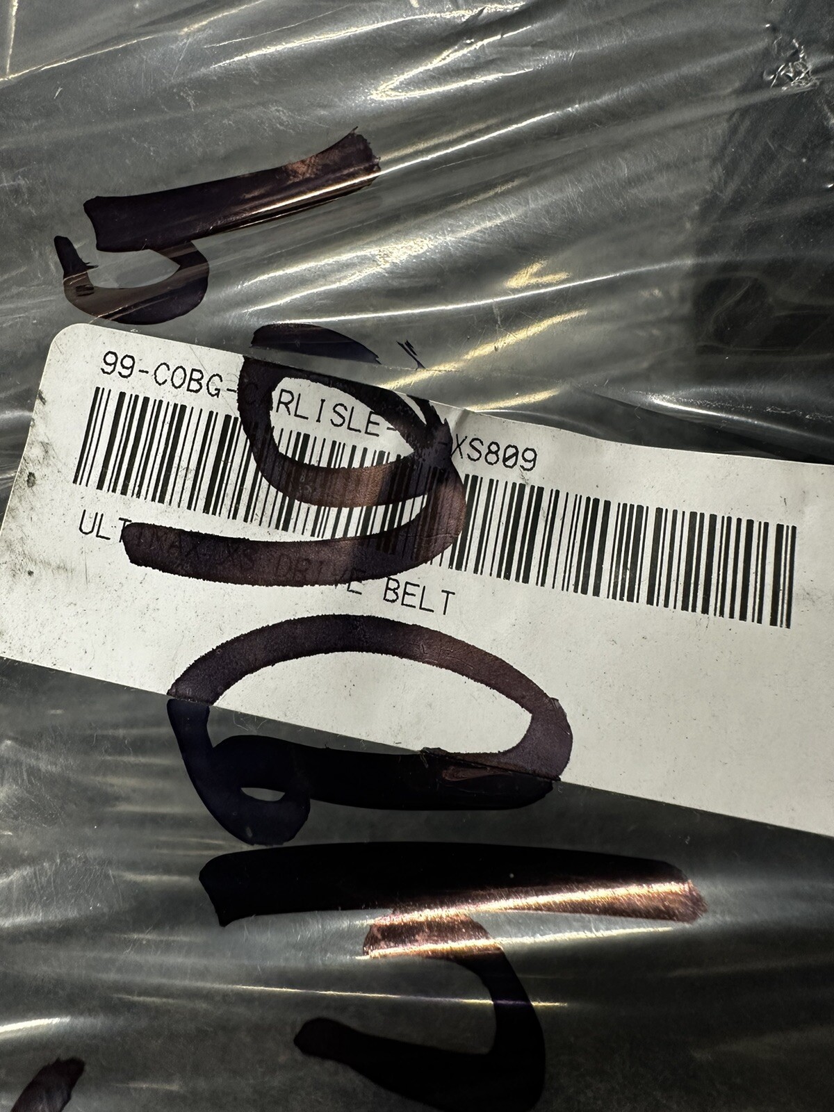 Carlisle - XS809 - Ultimax XS Drive Belt, 1 13/32in. x 51 25/32in. for ...