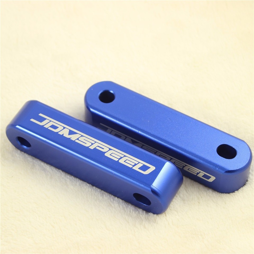 BLUE JDMSPEED FOR CNC BILLET 3/4" HOOD VENT SPACER RISER KIT + WASHERS + BOLTS | eBay