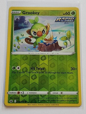 2021 POKEMON GROOKEY HOLO TRADING CARD | eBay