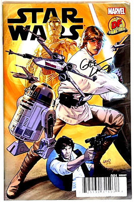 STAR WARS #1 SIGNED BY GREG LAND VARIANT W/COA 1ST PRINT 2015 MARVEL ...
