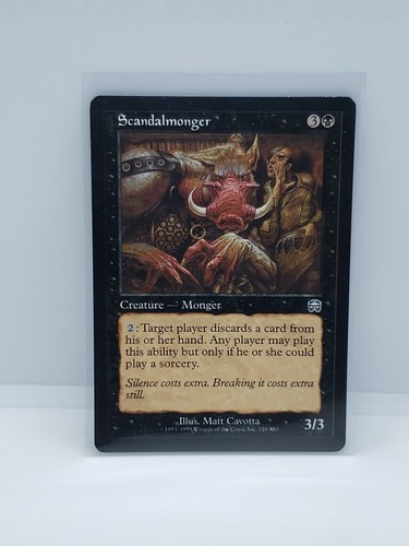 MTG Scandalmonger Mercadian Masques Regular Uncommon | eBay