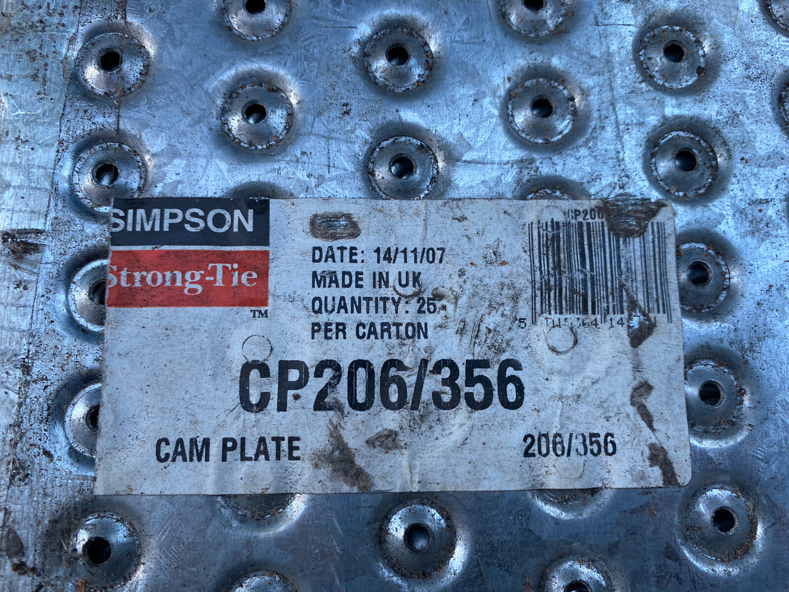 simpson Strong Tie Timber Joist nail plates 206x356 | eBay UK