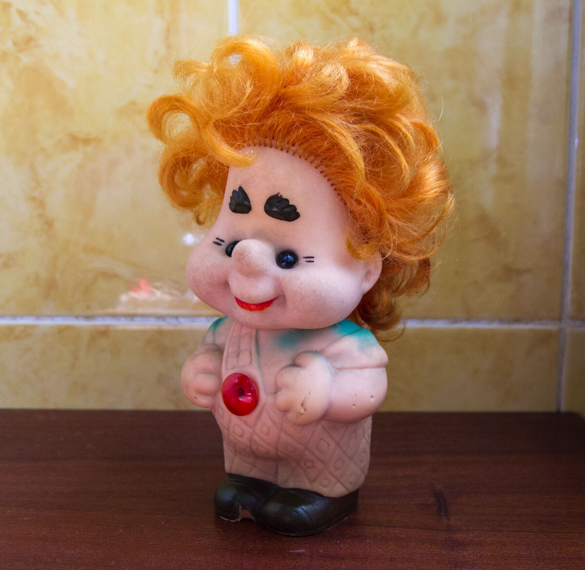 80's KARLSSON Rubber Squeeze cartoon character toy doll Russian USSR ...