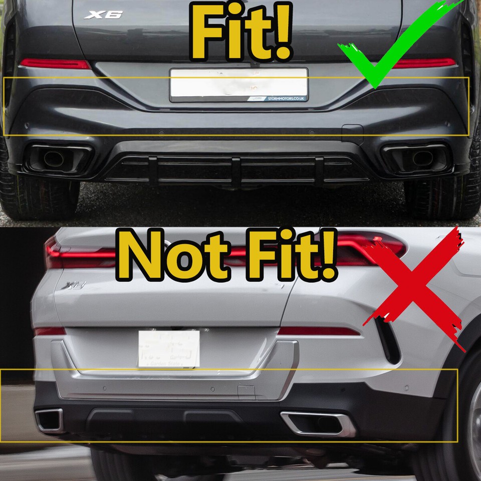 Body Kit For BMW X6 G06 Front Spoiler Rear Diffuser Set Carbon Fiber ...