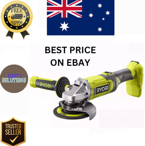Ryobi ONE+ 18V 125mm Angle Grinder Compact Equipment DIY Power Tool ...