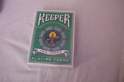 Deck New Ellusionist SEA GREEN Keeper Playing Cards Rare OOP Belgium ...