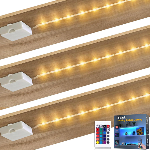 Battery Powered LED Strip Lights, Wireless RGB LED Strip Lights with 24 ...