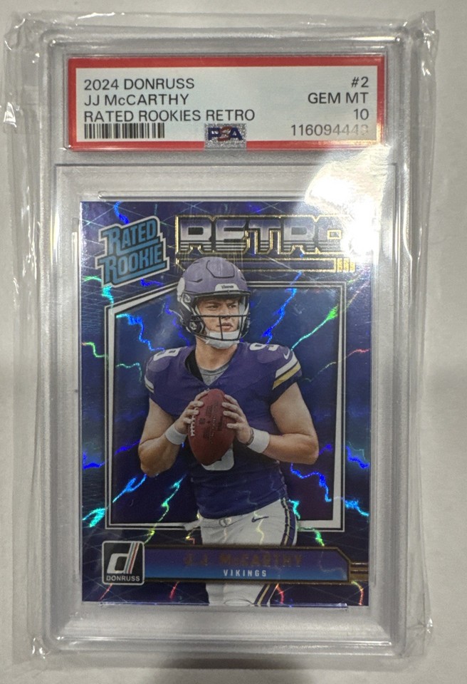 2024 Donruss Football Retro Rated Rookie Set PSA 10 Nix/JJ! PSA 9 Maye ...