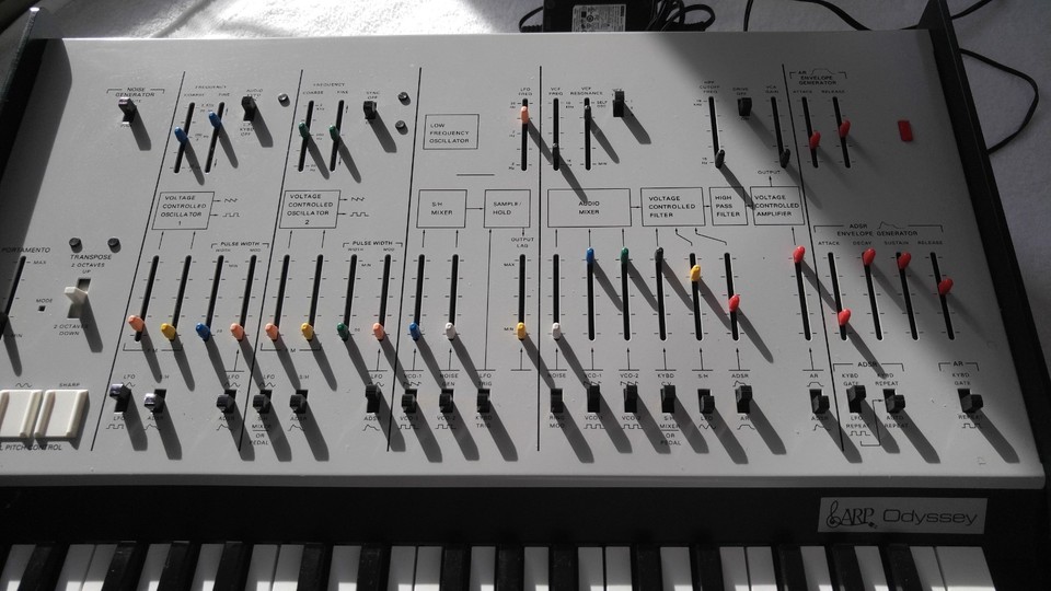 ARP ODYSSEY ANALOG SYNTHESIZER WHITE FACE FULL LENGTH KEYS | eBay UK