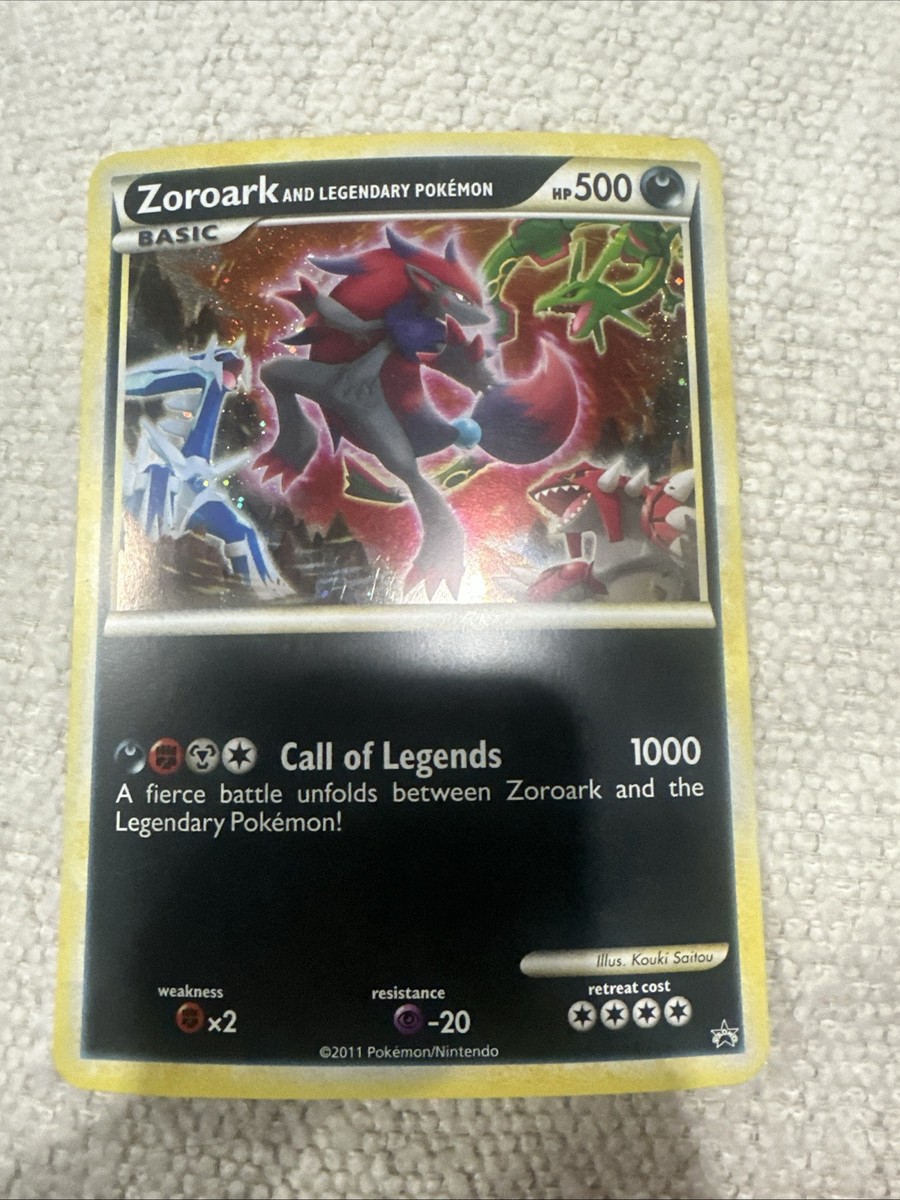 Zoroark And Legendary Pokemon Oversized Promo Pokemon Card Bewear GX