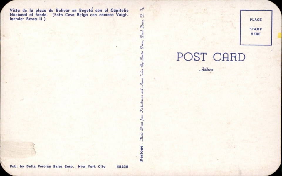 Capitol Building Bogota Colombia vintage postcard s713 | eBay