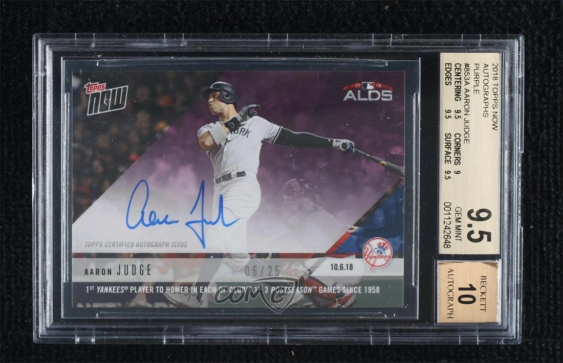 8 Great Aaron Judge Rookie Cards and 99 Most Watched Auctions