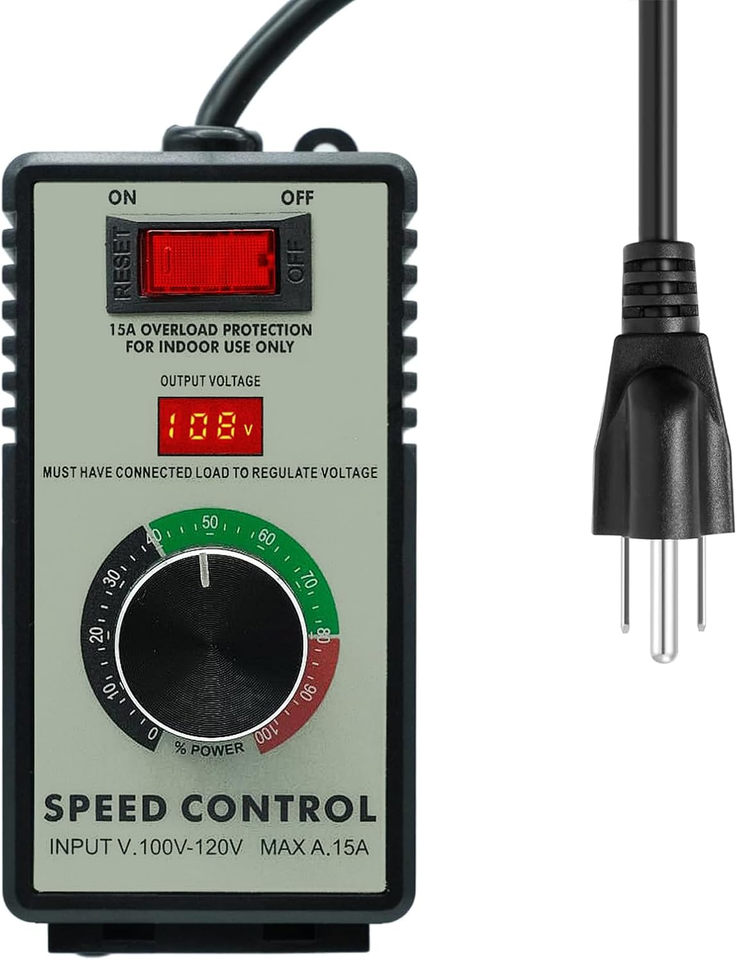 Motor Speed Controller 120V AC 15A Max 4000W Variable Speed Controller ...