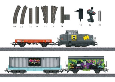 Maerklin 29828 | Pack De Démarrage Batman Train De Marchandises Échelle ...