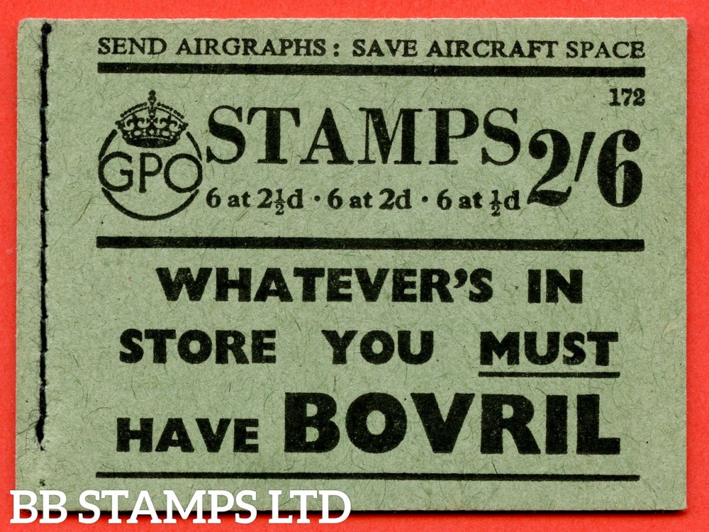 SG. BD17. 2/6. Edition number 172. A very fine example of this scarce ...