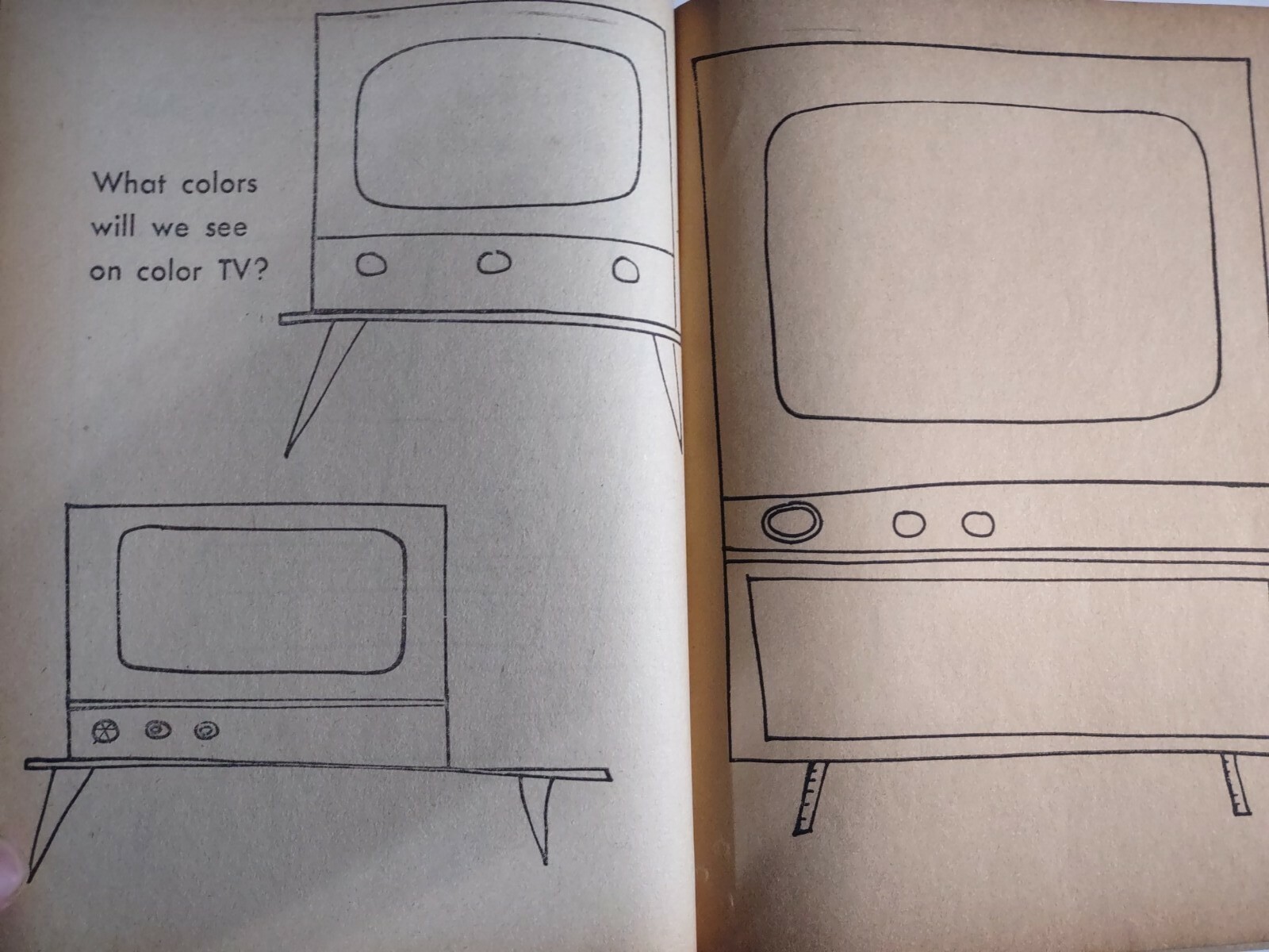 1956 What's The Color? Coloring Book #281 Treasure Books UNCOLORED 60 ...