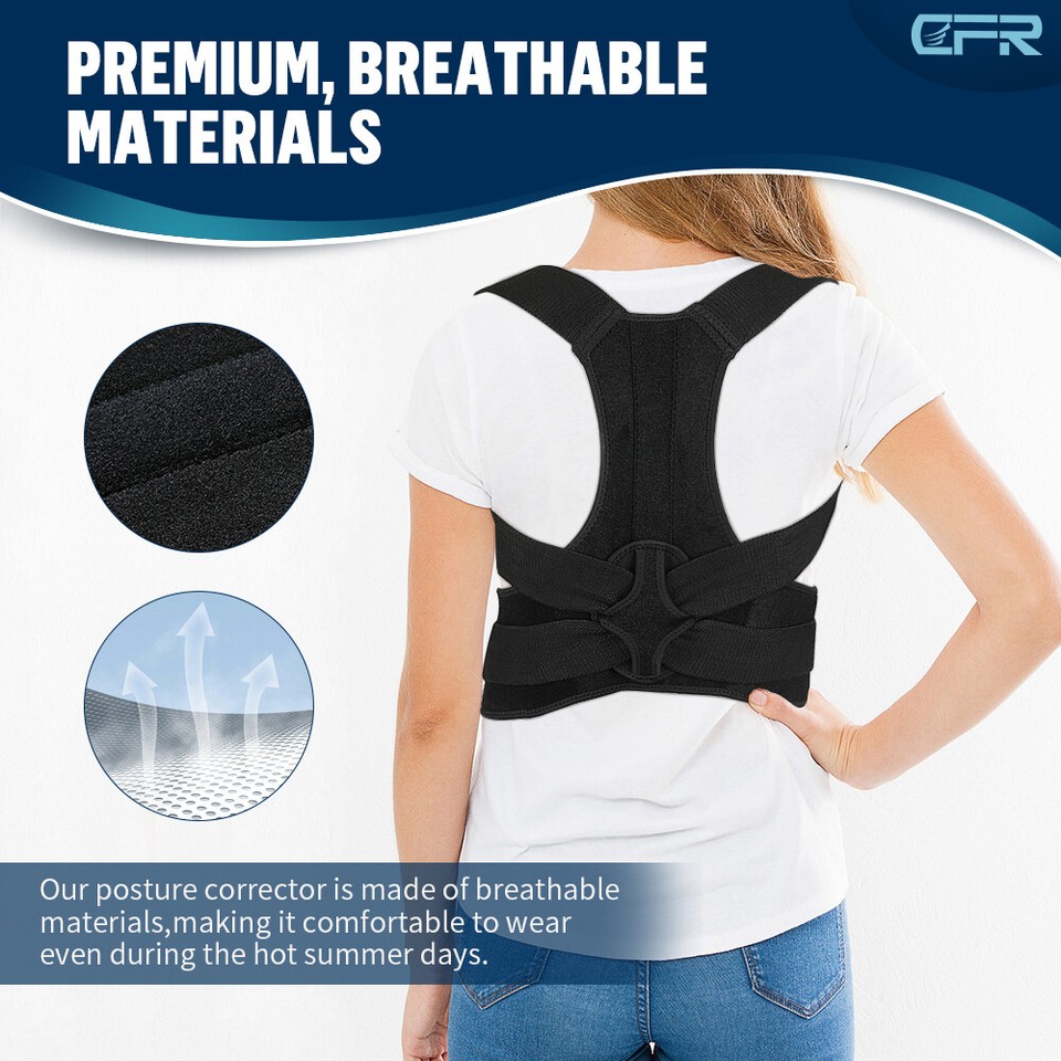 Posture Corrector for Women & Men, Adjustable Back Posture Corrector ...