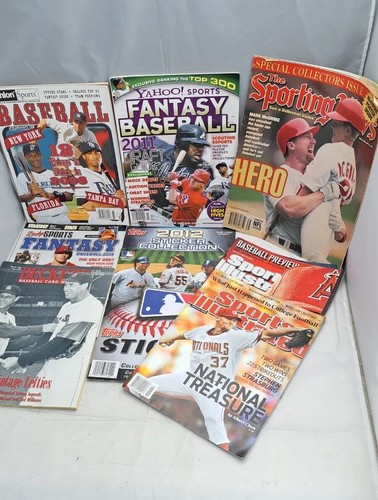 Lot of Baseball Magazines Stickers Becket Sports Illustrated etc | eBay