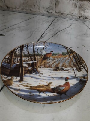 David Maas Pheasant Plate Collection Plate # 1914 Winter Rainbow | eBay