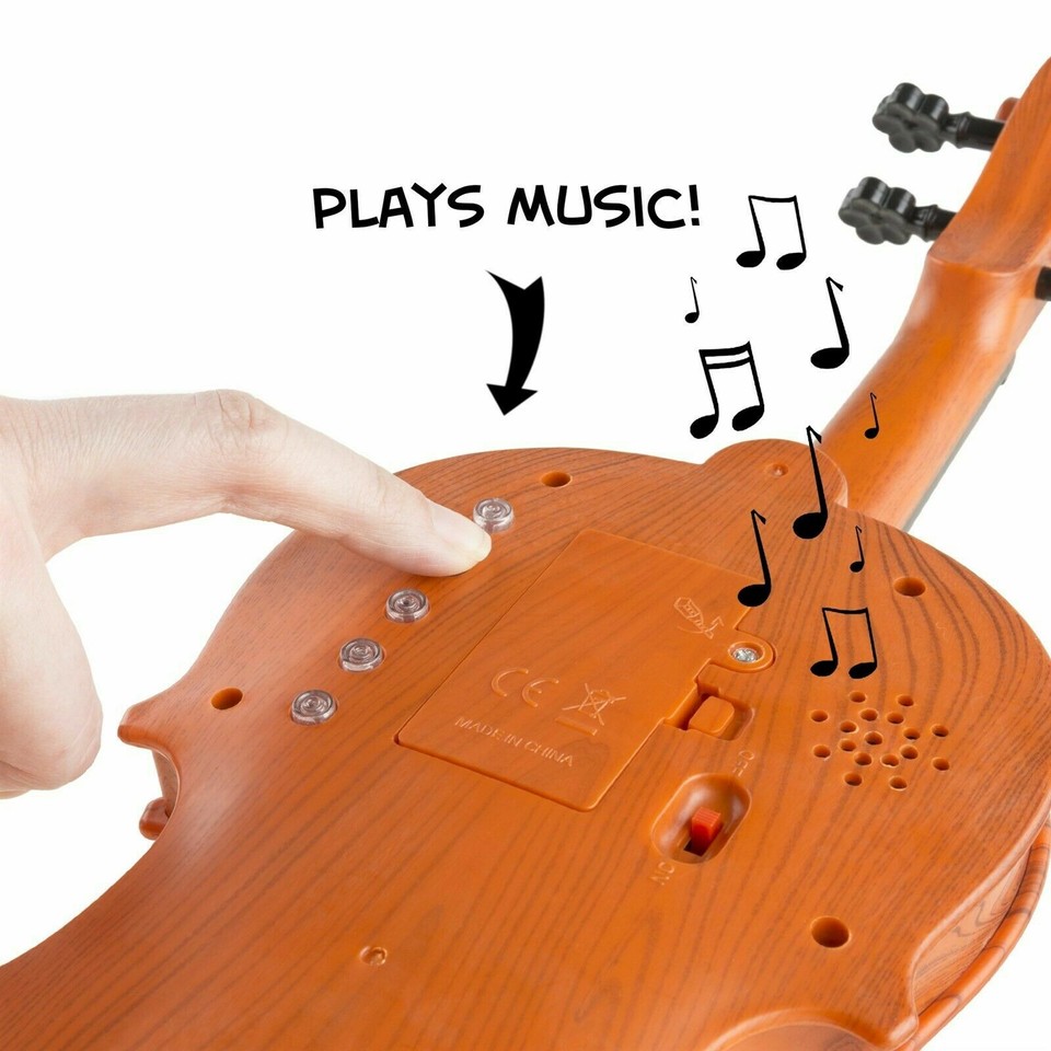 Toy Childs Violin Battery Operated Musical Buttons Includes Strings and ...