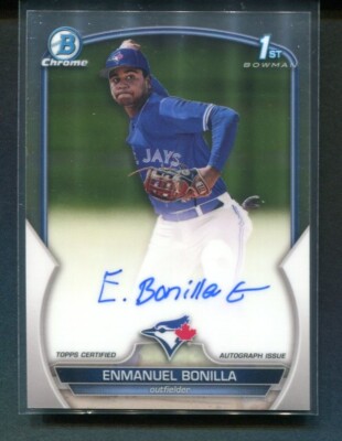 2023 Bowman Chrome Enmanuel Bonilla 1st Bowman Auto Blue Jays | eBay