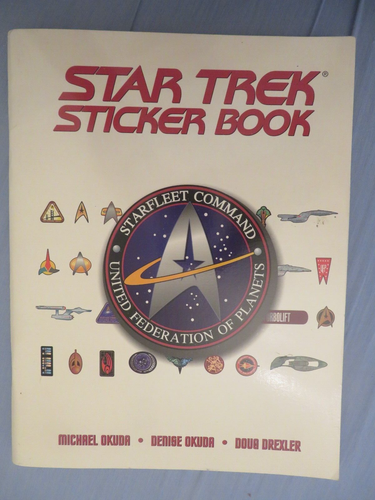 STAR TREK ~ STICKER BOOK ~ 32 pg ~100s OF STICKERS ~ 1999 ~ BRAND NEW ...