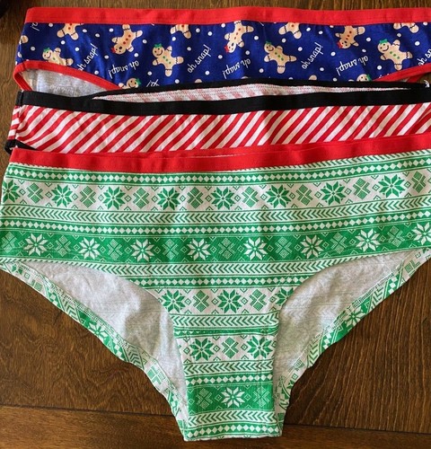 NWOT WOMEN'S "SO" BRAND CHRISTMAS BIKINI UNDERWEAR, SZ. LARGE | eBay