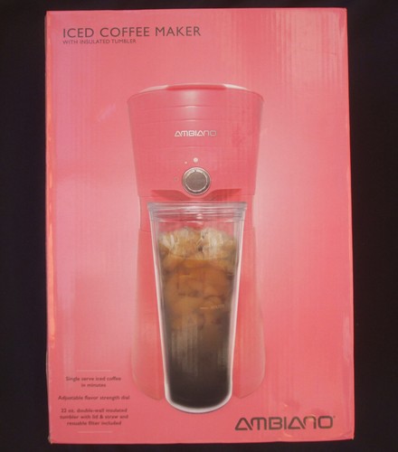 NEW Ambiano Ice Iced Coffee Maker Machine Intertek CM1011 22oz ...
