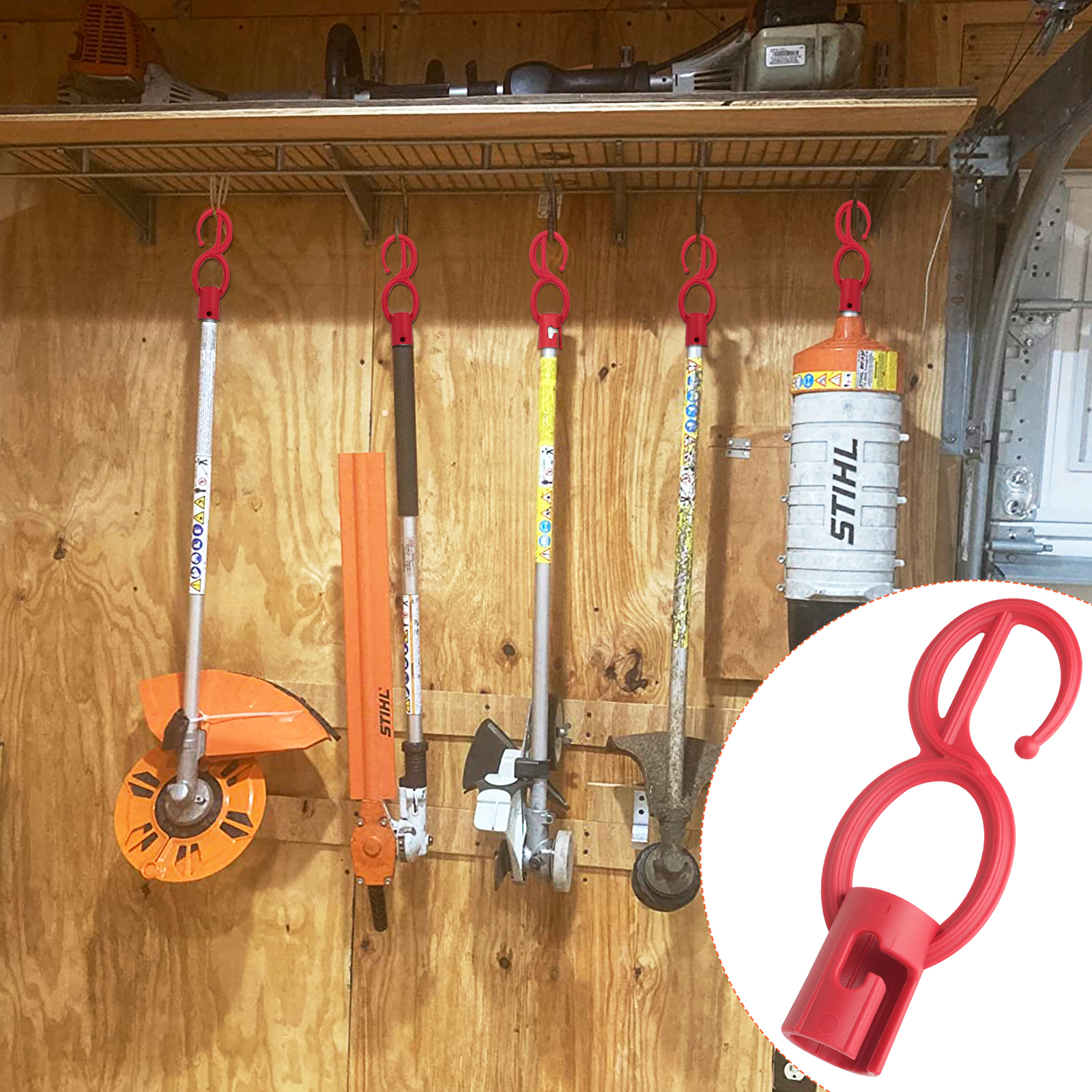 4Pack M18 Hanger for Milwaukee Fuel Quik-LOK String Trimmer Edger ...