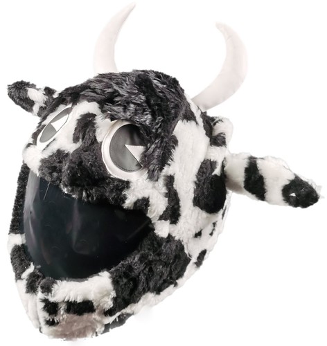 MOTORCYCLE COVER MOTORBIKE FUNNY HEEDS CRAZY CASE HELMET COVERS COW ...
