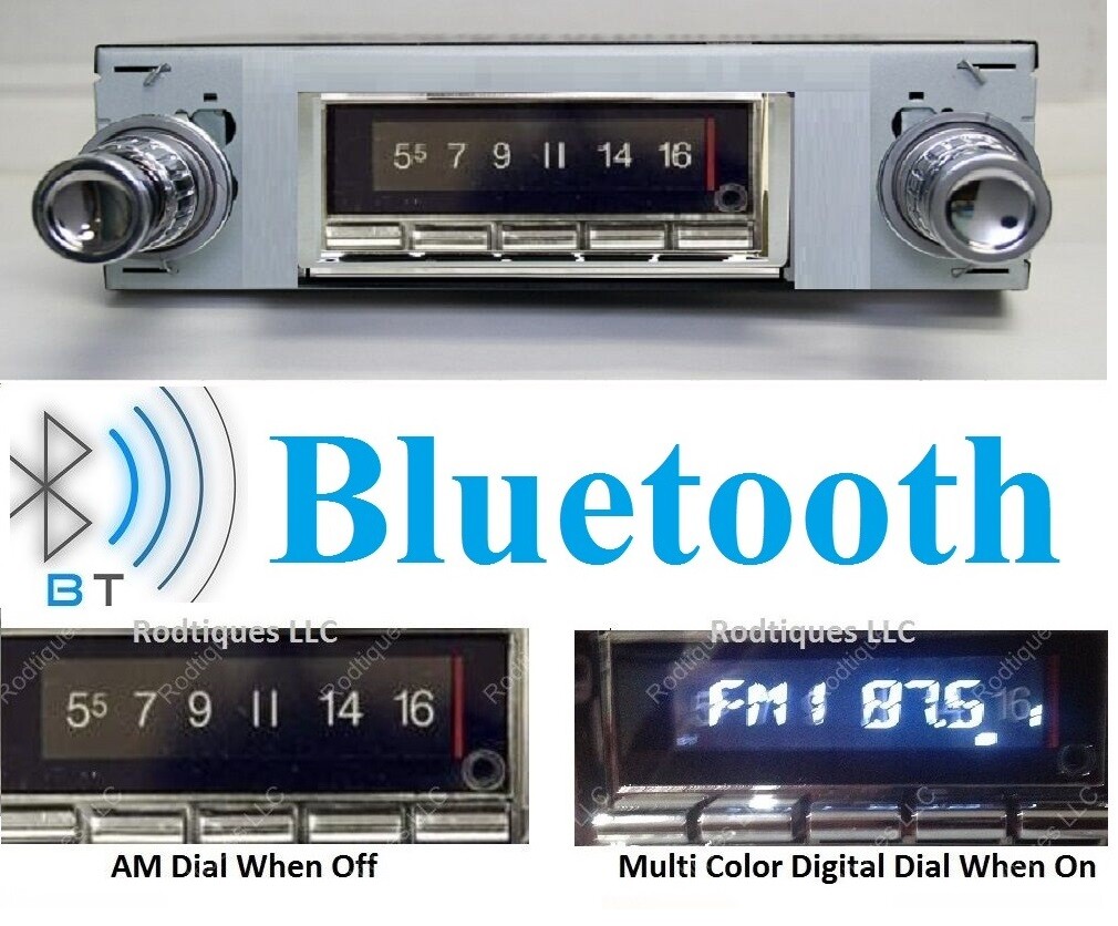 1968-72 GTO LeMans Tempest Bluetooth Stereo Radio Multi Color Display ...