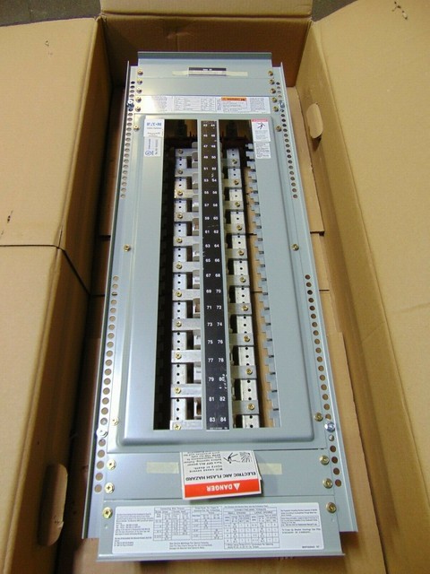 Cutler Hammer Eaton 42 Circuit Panelboard PRL1A 100 Amp 120/240V 1 ...