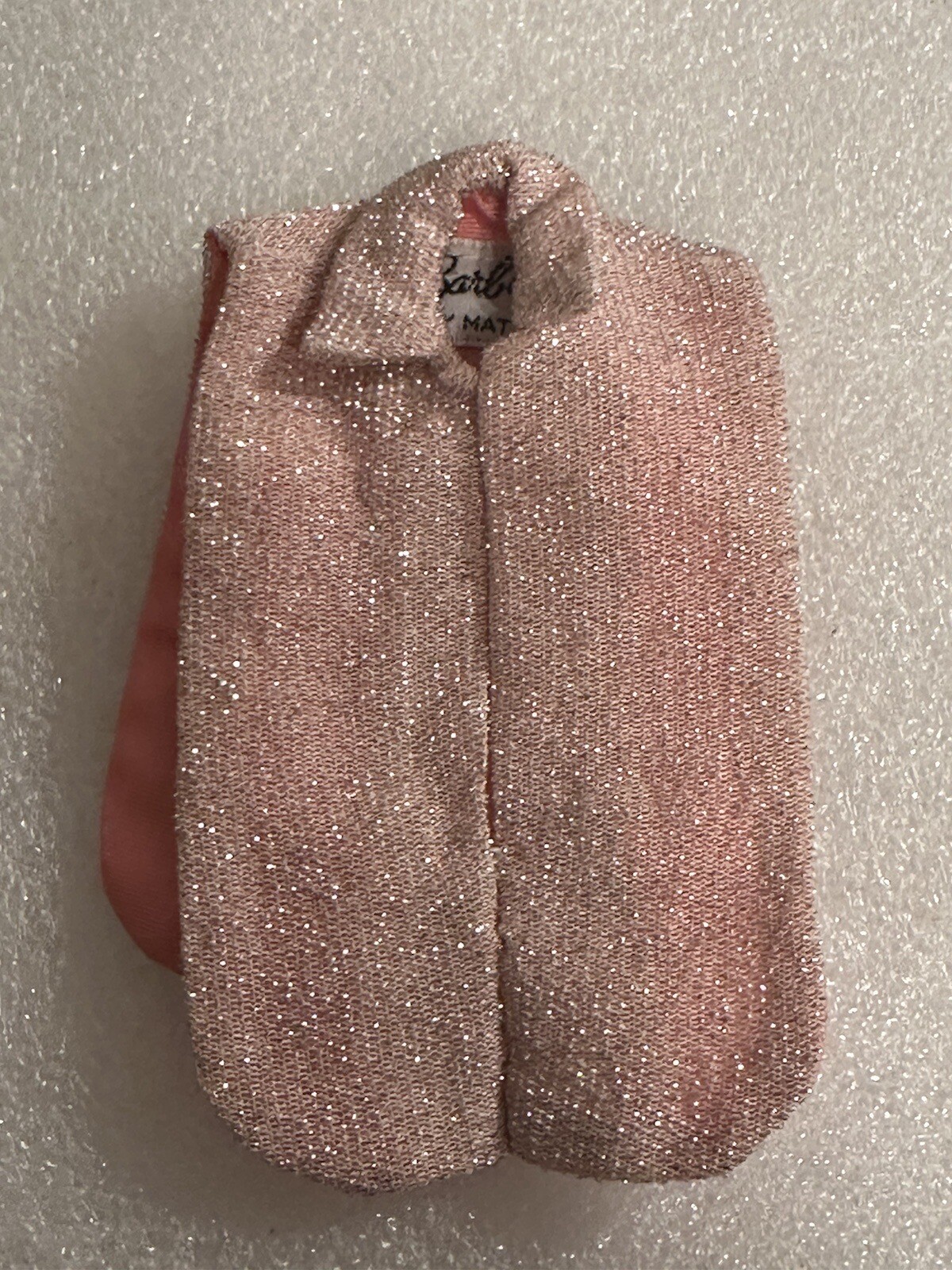 Vintage 1965 Barbie Invitation To Tea Sparkly Pink Tabard #1632 Mattel ...