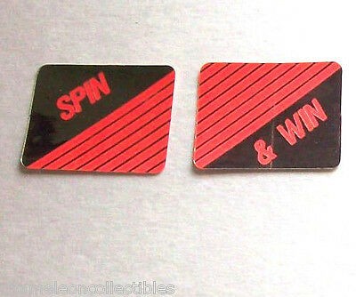 Data East Checkpoint Spin and Win Pinball Machine Spinner Decals Set of ...