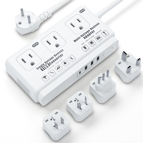 220v to 110v Voltage Converter Adapter: International US to Europe ...