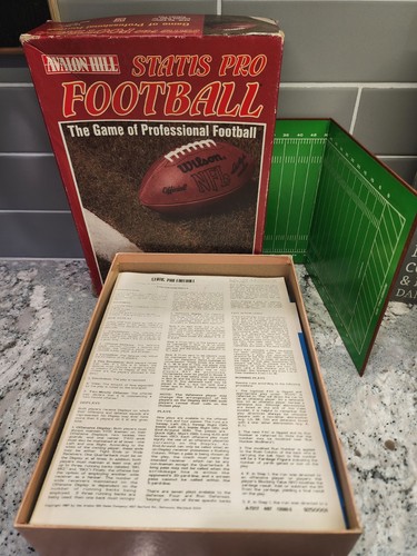 Vintage Avalon Hill STATIS PRO FOOTBALL game pre-owned 1990 ? | eBay