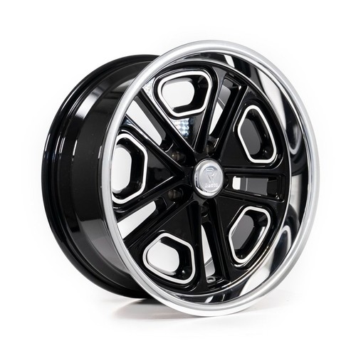 One 18x8 Resto Del Ray 5x5/5x127 1 Black Milled Machined Lip Wheel Rim ...