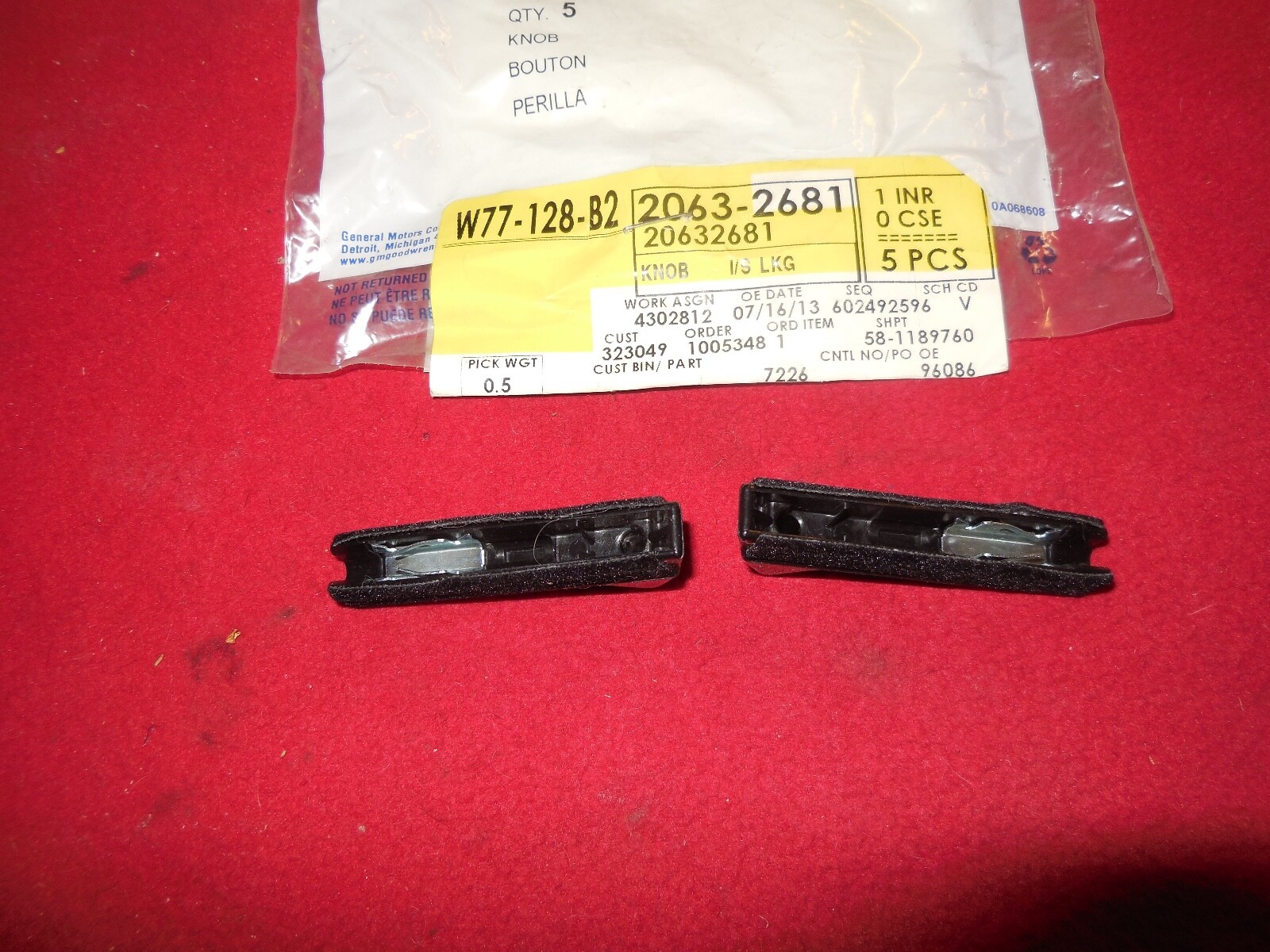 NOS 1982 - 1992 Camaro Firebird door lock knobs IROC Z Trans Am Z28 1LE ...