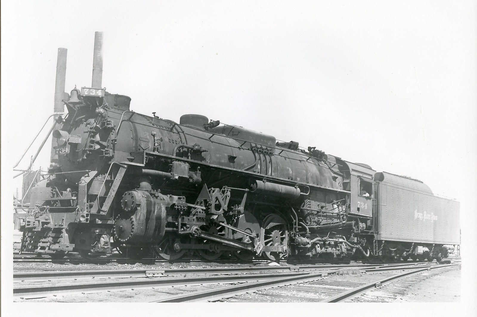 6BB800C RP 1946/1980s? NKP NICKEL PLATE RAILROAD LOCO #734 PEORIA IL | eBay