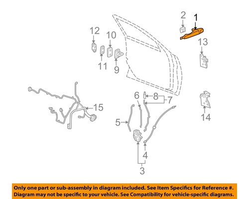 GM OEM-Outside Exterior Door Handle Left 25865676 | eBay
