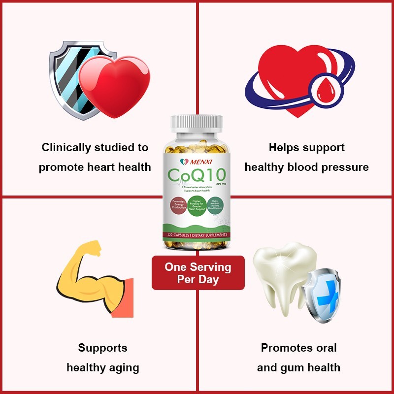 (3 Pack)CoQ-10 CoEnzyme Q-10 300mg Support Heart Health,High Potency ...